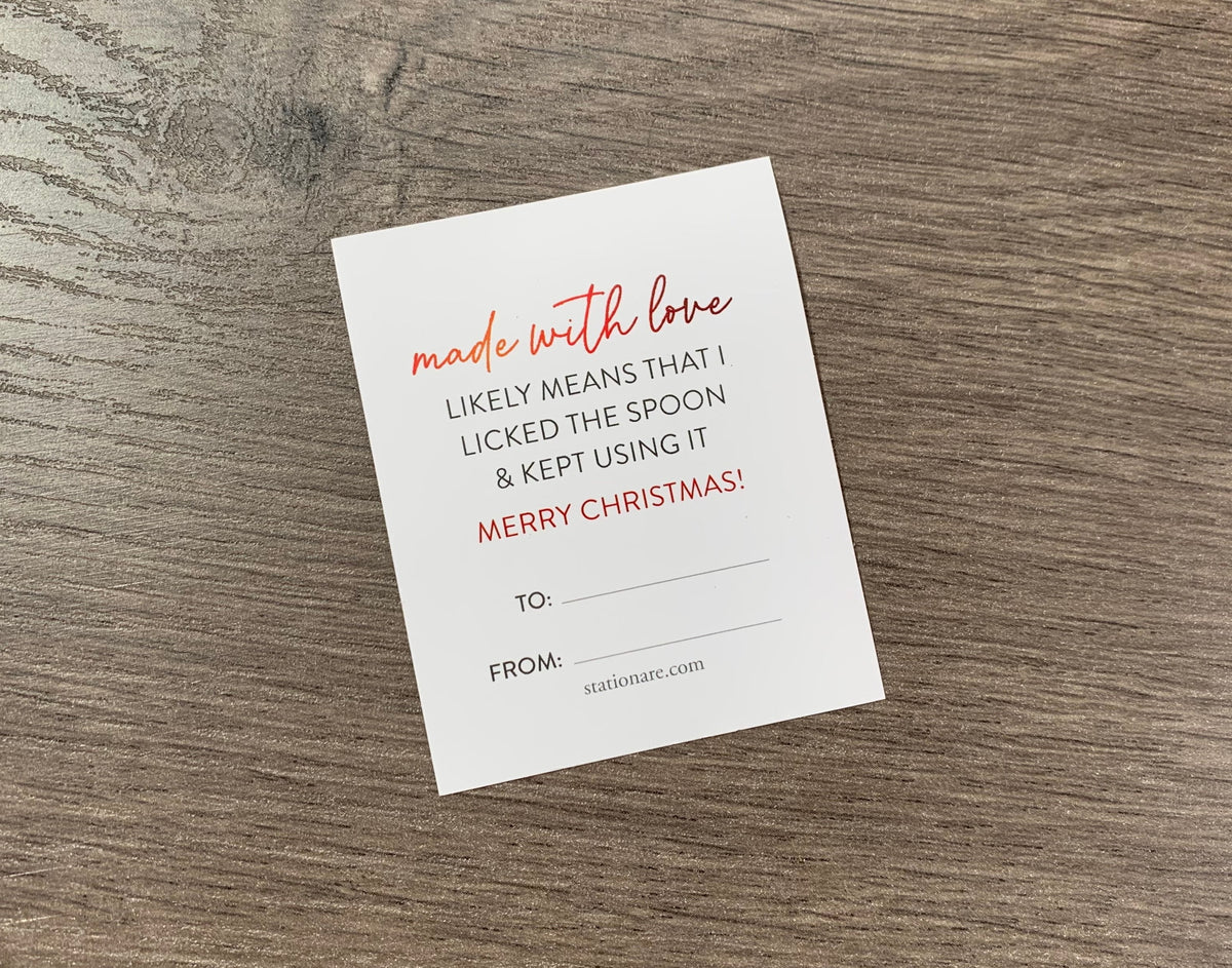 Made With Love — Sticker Gift Tag
