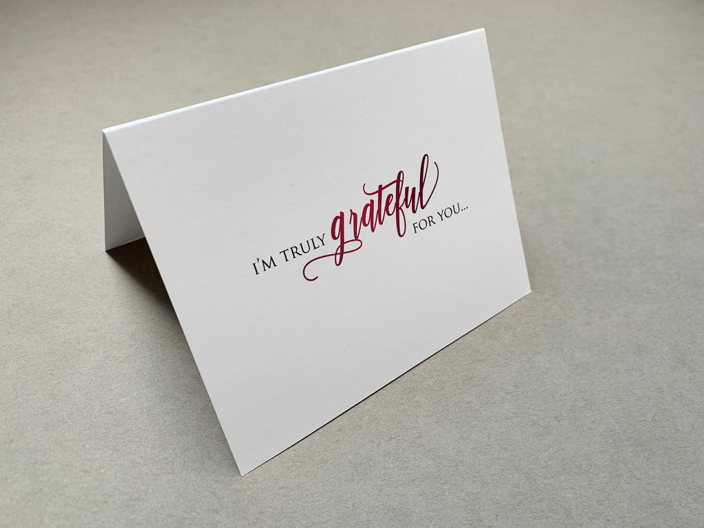 Simply Thanks Notecard Set | 6 designs | Stationare